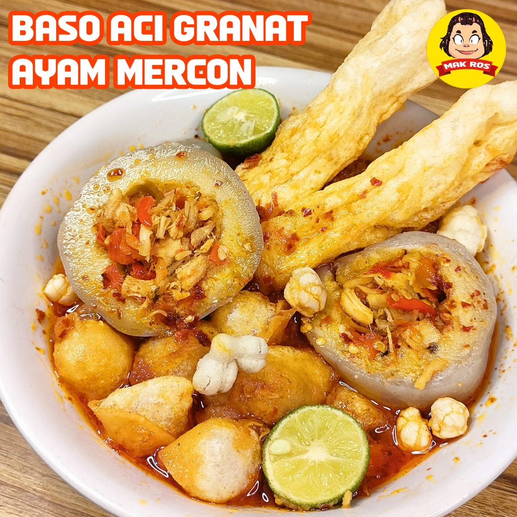 Jual BASO ACI JUMBO AYAM SUWIR MERCON/BASO ACI GRANAT JANDO/ BAKSO ACI ...