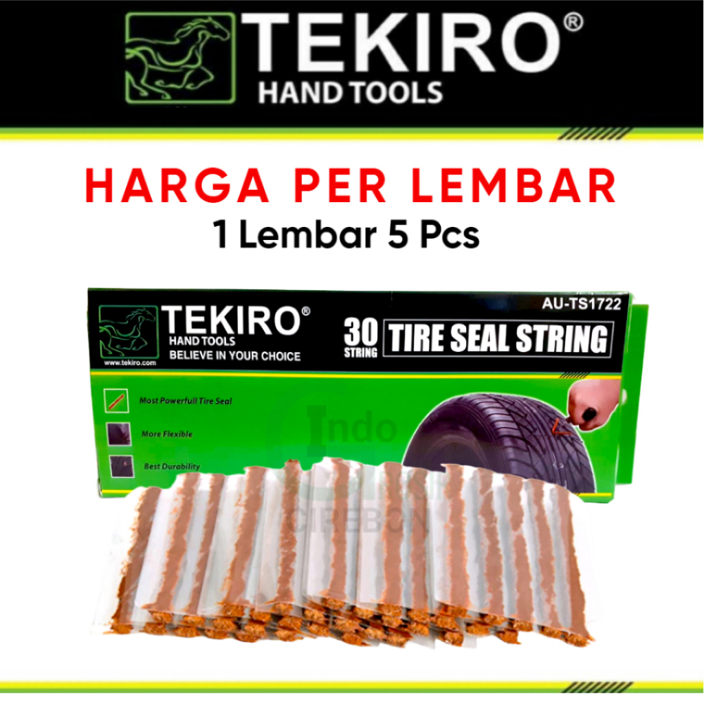 Jual [ 1 LEMBAR ] TEKIRO Refill Isi Karet Cacing Tambal Ban Tubles Isi ...