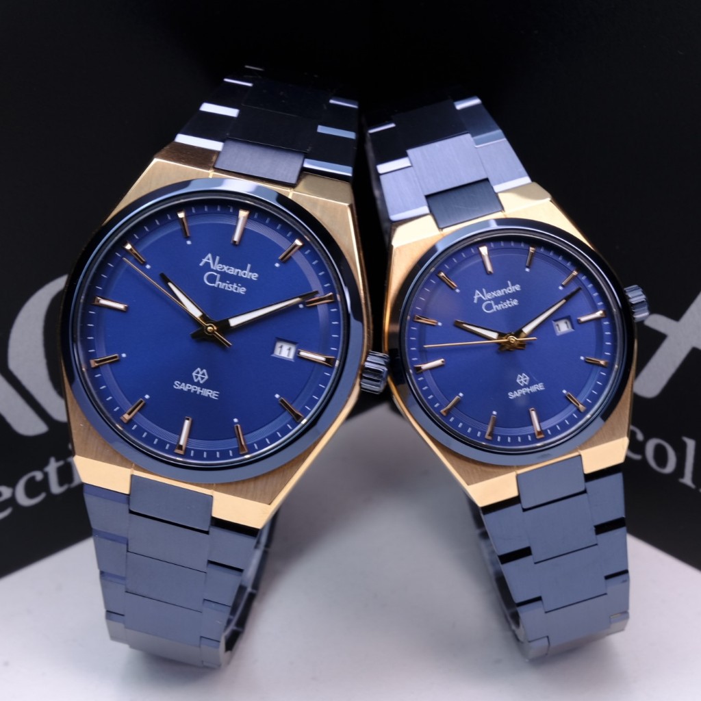Jual Jam Alexandre Christie Couple Terbaru 2024 Original AC 8697 ...