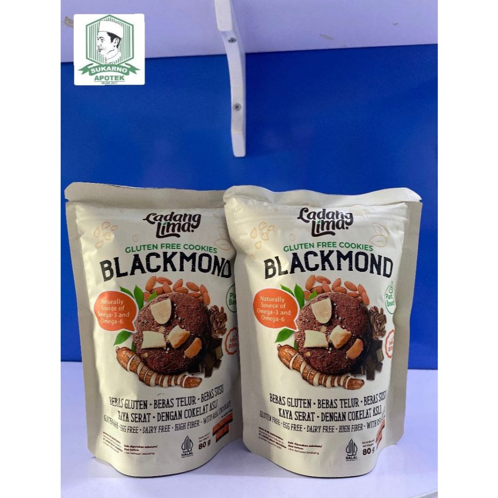 Jual LADANG LIMA BLACKMOND COOKIES 80 GR// CEMILAN SEHAT KAYA MANFAAT ...