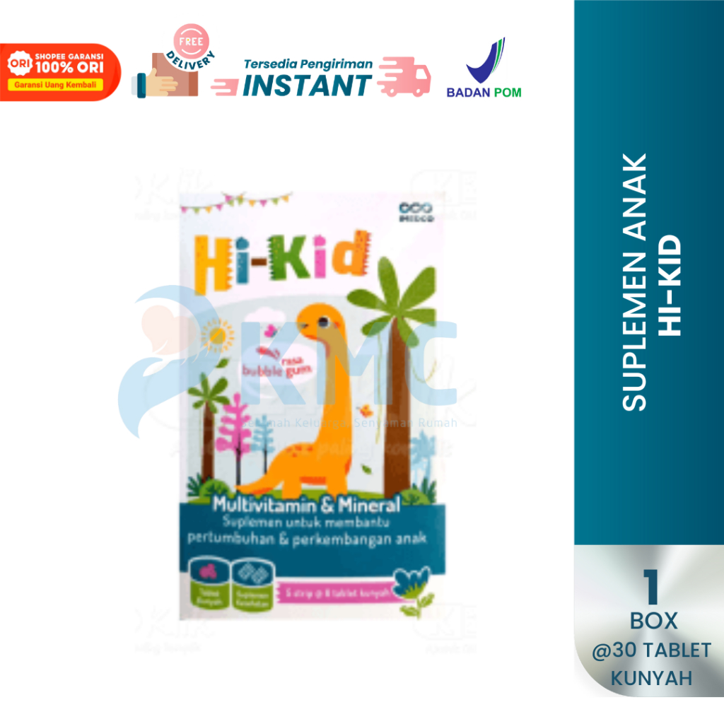 Jual Hi-Kid 6 Tablet Kunyah Multivitamin Anak | Shopee Indonesia