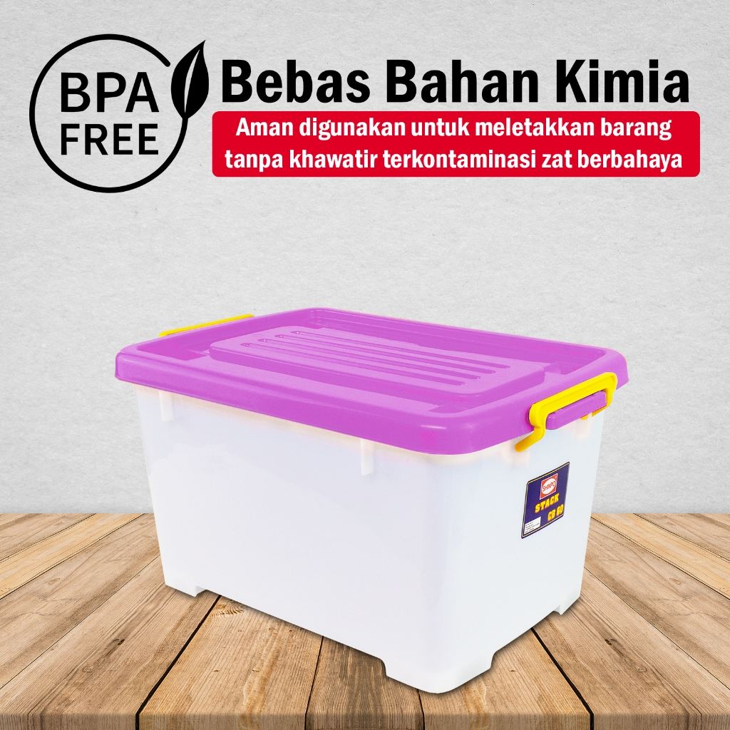 Jual SHINPO Kontainer Plastik Dengan Roda Stack Container Box Kotak ...