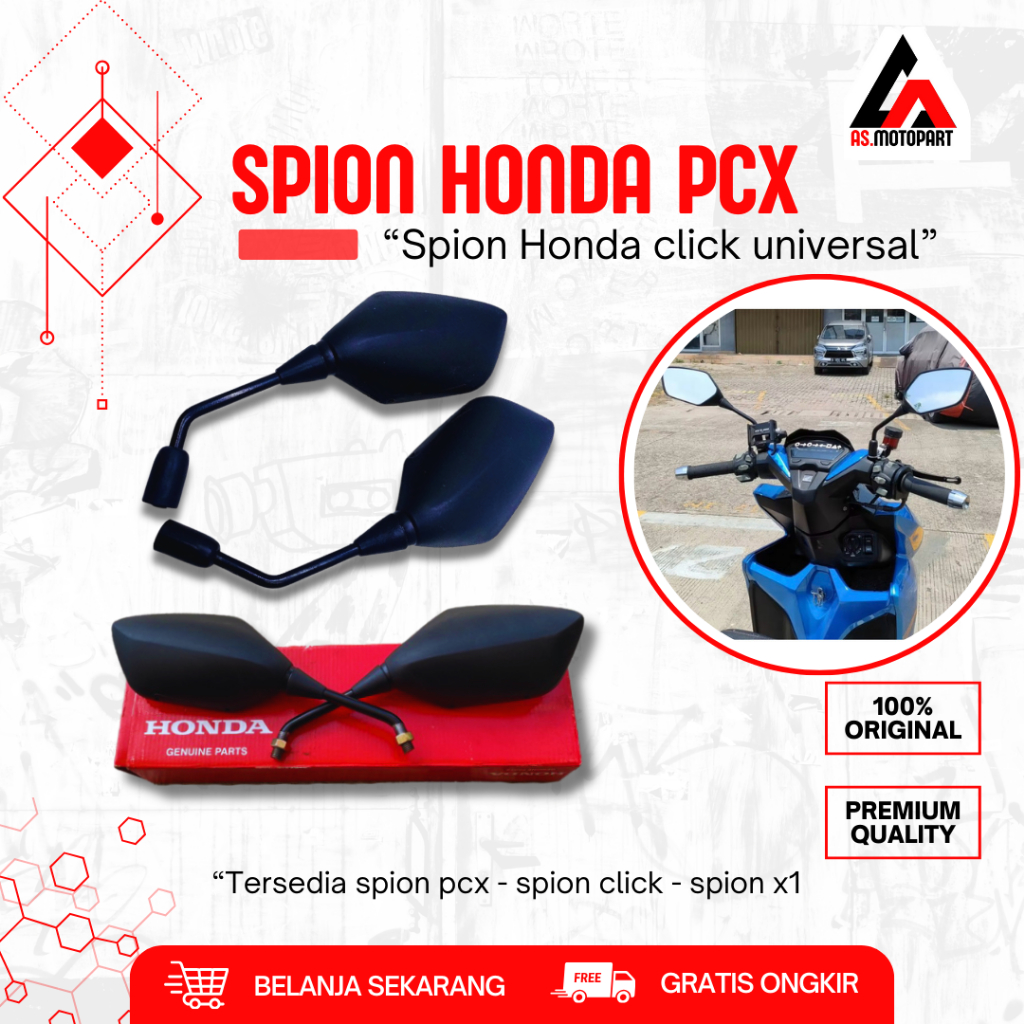 Jual SPION MOTOR SPION PCX SPION MODEL HONDA PCX UNIVERSAL BUAT SEMUA ...