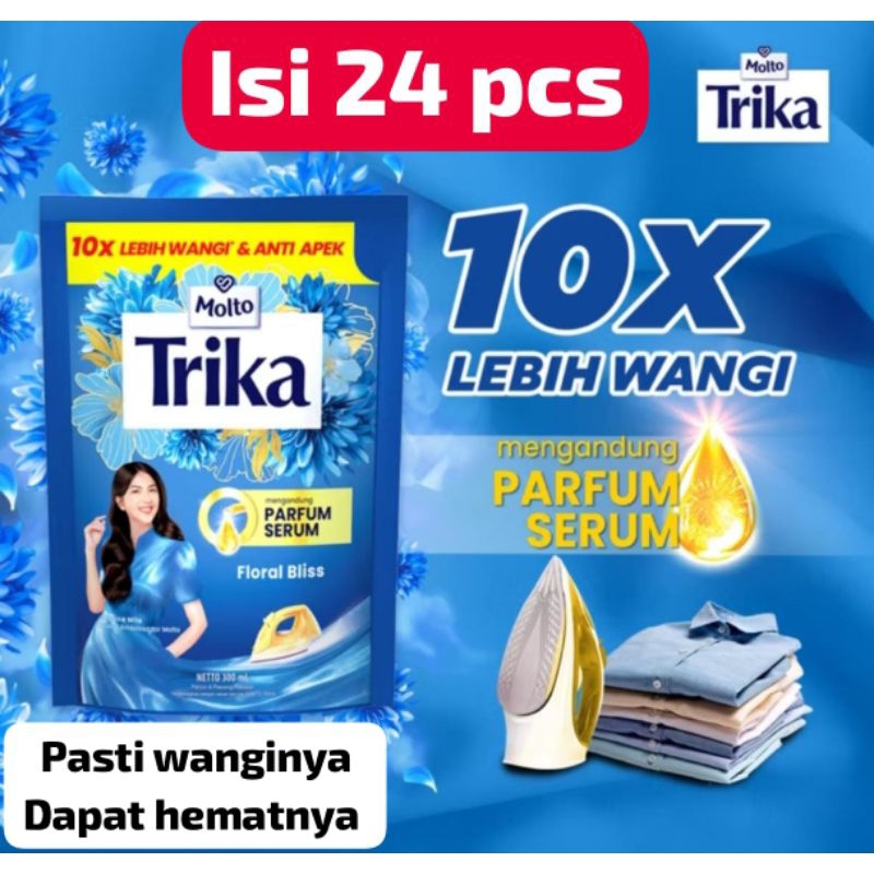 Jual Molto Trika Pure Pelicin & Pewangi Pakaian Mix Varian 300ml Dus ...