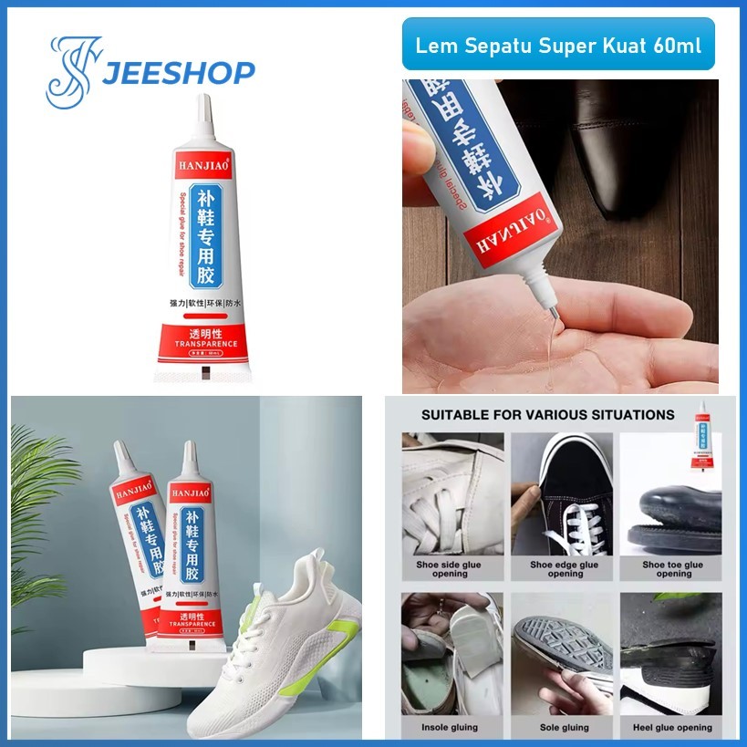 Jual Lem Perekat Sepatu 60ml Cairan Super Kuat Lem Perekat Sepatu ...