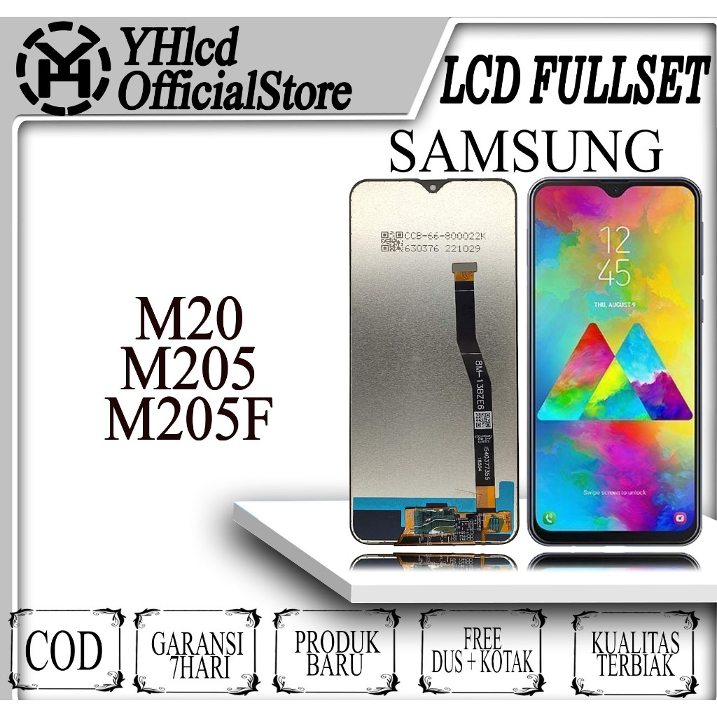 Jual LCD SAMSUNG GALAXY M20 M205 / M205F ASLI Fullset - Gratis Alat ...