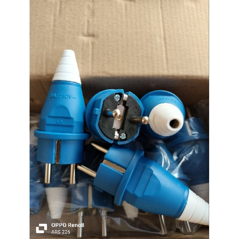 Jual Conector Plug Male 2p Biru (16A) | Shopee Indonesia
