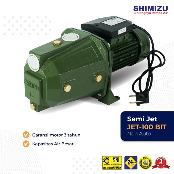 Jual SHIMIZU Pompa Air Semi Jet JET-100 BIT / SEMI JET 100 BIT / JET100BIT | Shopee Indonesia