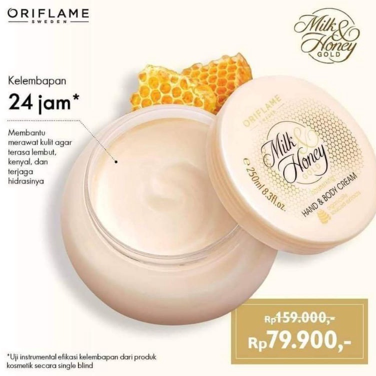 Jual MILK AND HONEY GOLD NOURISHING BODY CREAM HAND CREAM BODY SCRUB BIG AND SMALL PACK MILK ...