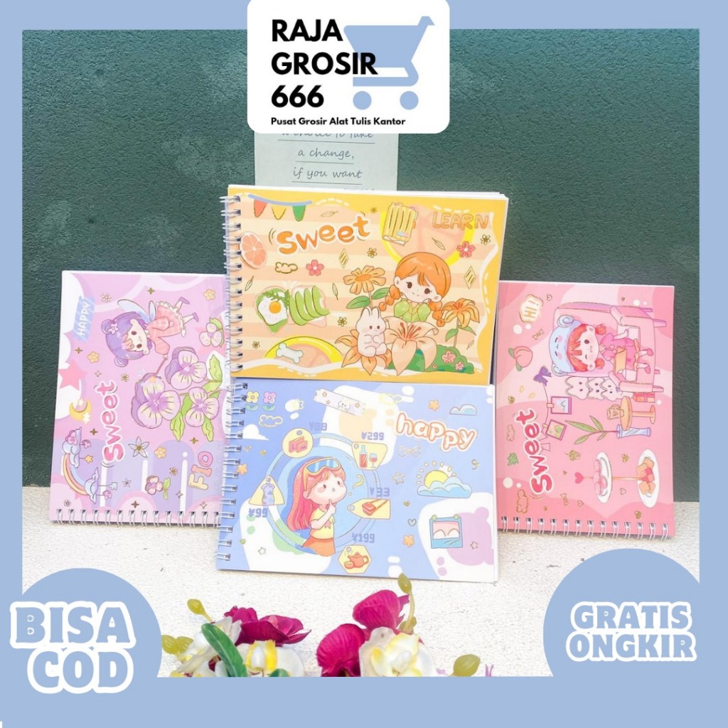 Jual Paket buku sticker isi 20 lembar journaling jurnal scrapbook ...
