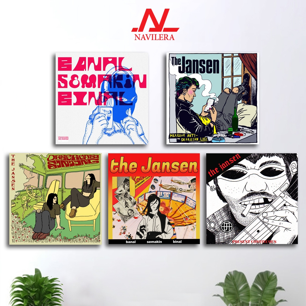 Jual NAVILERA.CO HIASAN PAJANGAN DINDING KAMAR POSTER BAND THE JANSEN ...