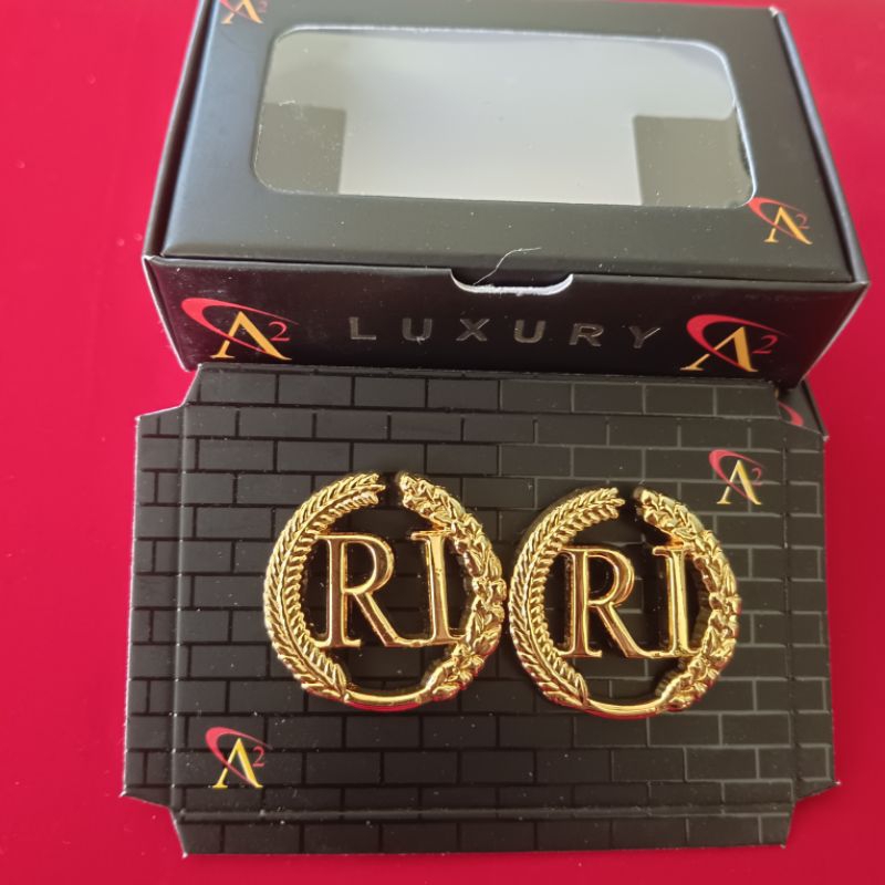 Jual super exclusive brevet wing pin pdh monogram unhan RI pin kerah ...