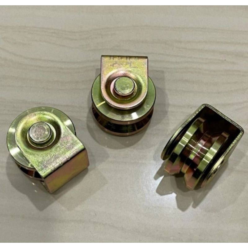 Jual roda pintu pagar besi double lahar 50mm roda pager gudang garasi ...