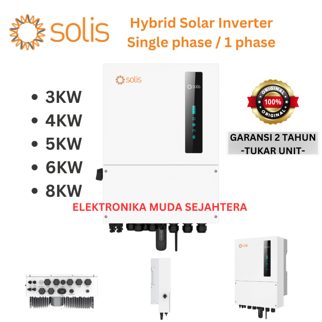 Jual SOLIS HYBRID SOLAR INVERTER 1 PHASE / SINGLE PHASE / 3KW-8KW / HYBRID INVERTER SOLAR CELL ...