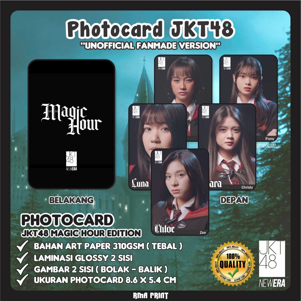 Jual PHOTOCARD JKT48 Unofficial Fanmade Magic Hour | Shopee Indonesia