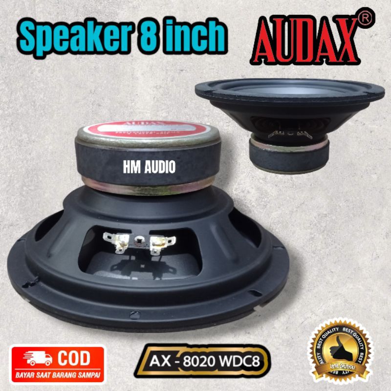 Jual Speaker 8 inch Audax AX-8020 WDC84 Layer Coil Woofer | Shopee Indonesia