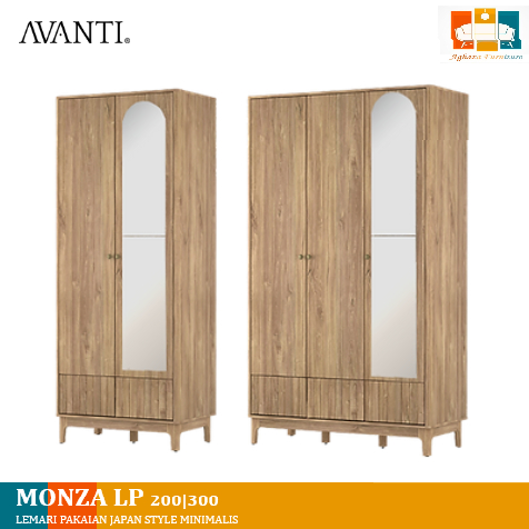 Jual Lemari Pakaian 2 Pintu 3 Pintu Minimalis Japan Style Avanti Monza ...