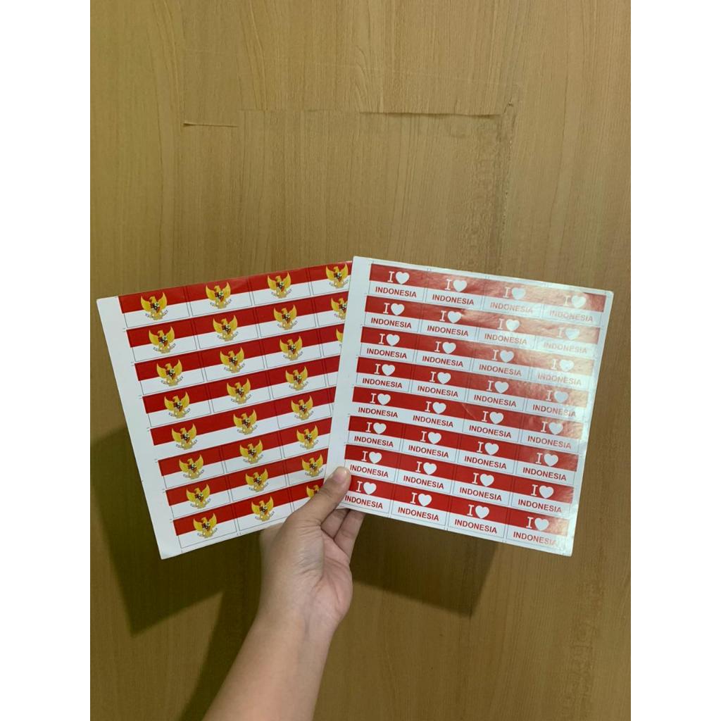 Jual Sticker Pipi HUT RI Bendera Merah Putih Stiker Kemerdekaan ...