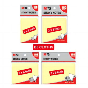 Jual M&G Sticky Notes Memo Tempel 100 Lembar/sheets Kertas Warna Kuning ...
