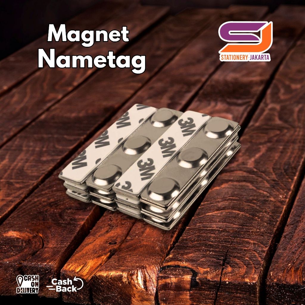 Jual Magnet Magnit Caution Magnetic Neodymium Papan Nama Dada Name Tag ...