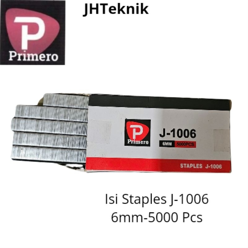 Jual JHTeknik Isi Staples J-1006 (5000pcs) PRIMERO/Paku Tembak Staples J-1006 Primero/Isi Refill ...