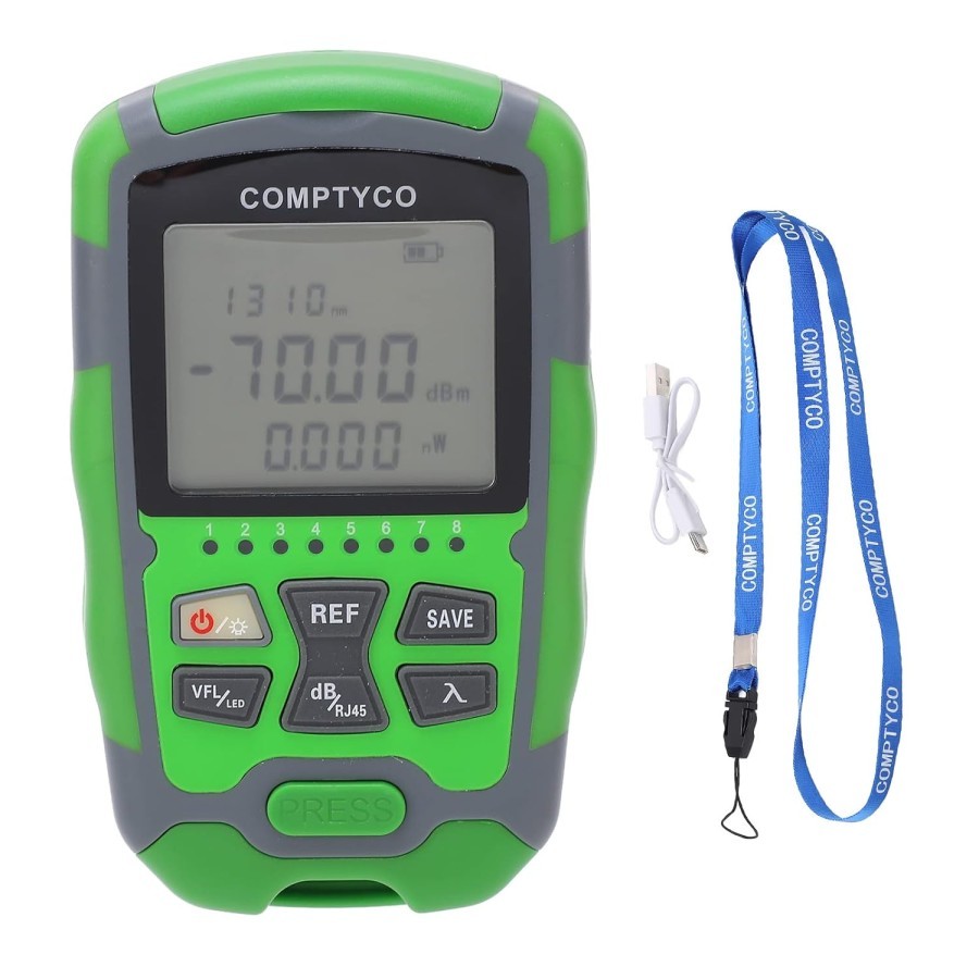Jual Optical Power Meter OPM 4 IN 1 MC70 Comptyco Rechargeable Battery ...