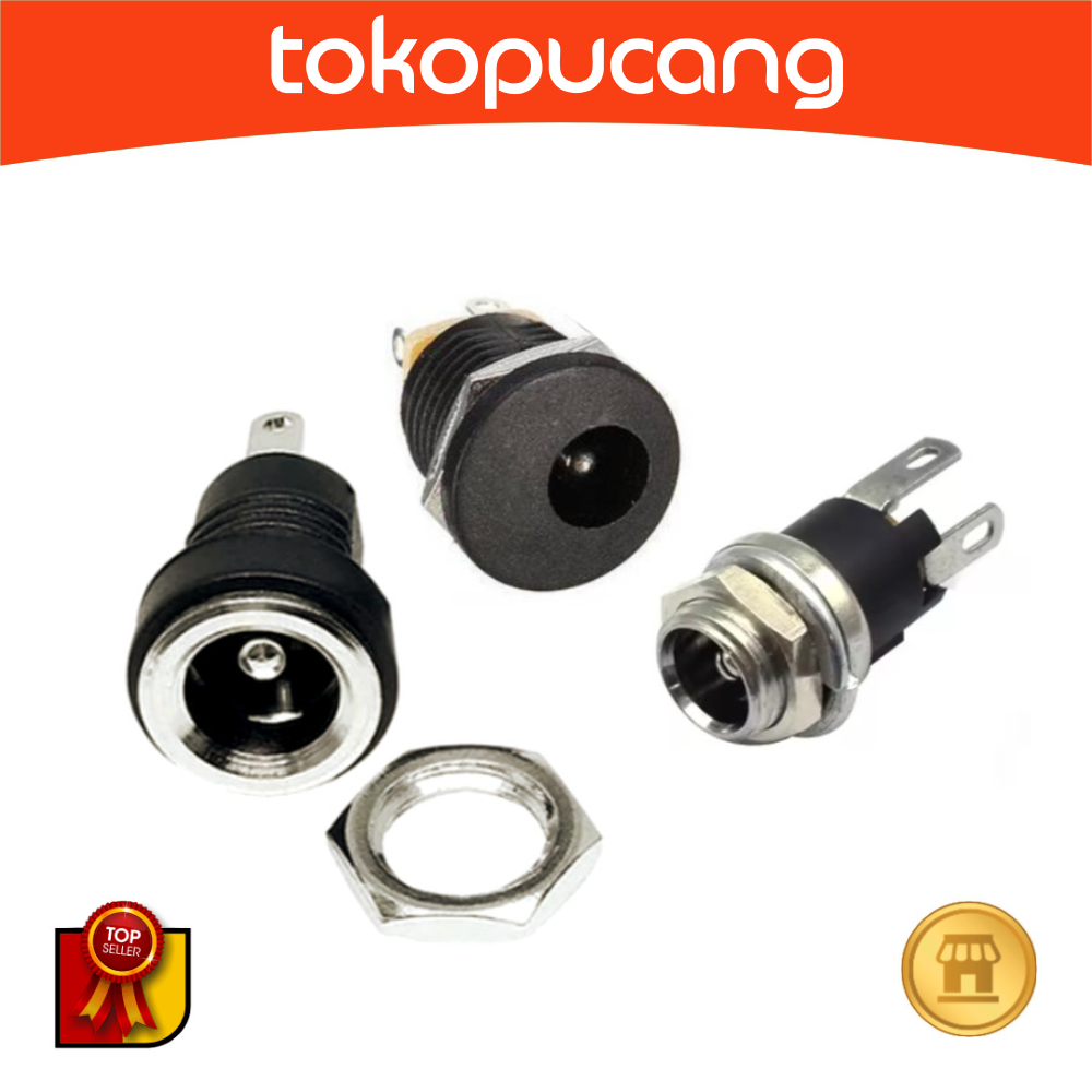 Jual Soket Drat DC HQ Socket mur female cewek Bulat jack power konektor ...