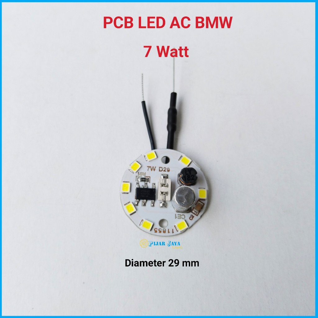 Jual PCB Led AC BMW 7 Watt Leher Kecil Mesin Lampu LED 7W Modul LED DOB ...