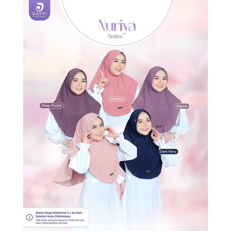 Jual Nuriya hijab ped malaysia by daffi series | Shopee Indonesia
