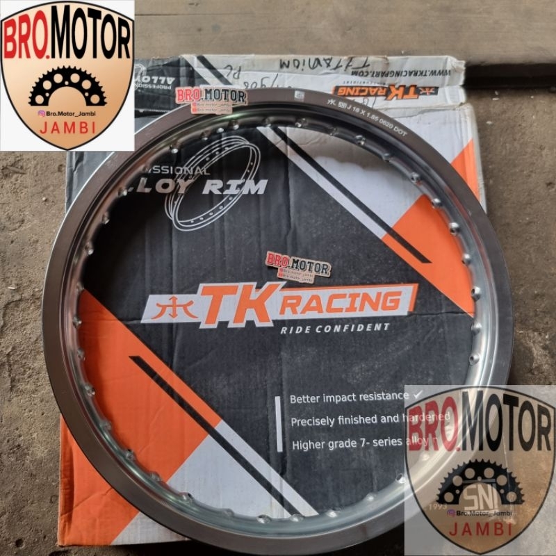 Jual velg tk racing jari-jari 185x18 titanium | Shopee Indonesia
