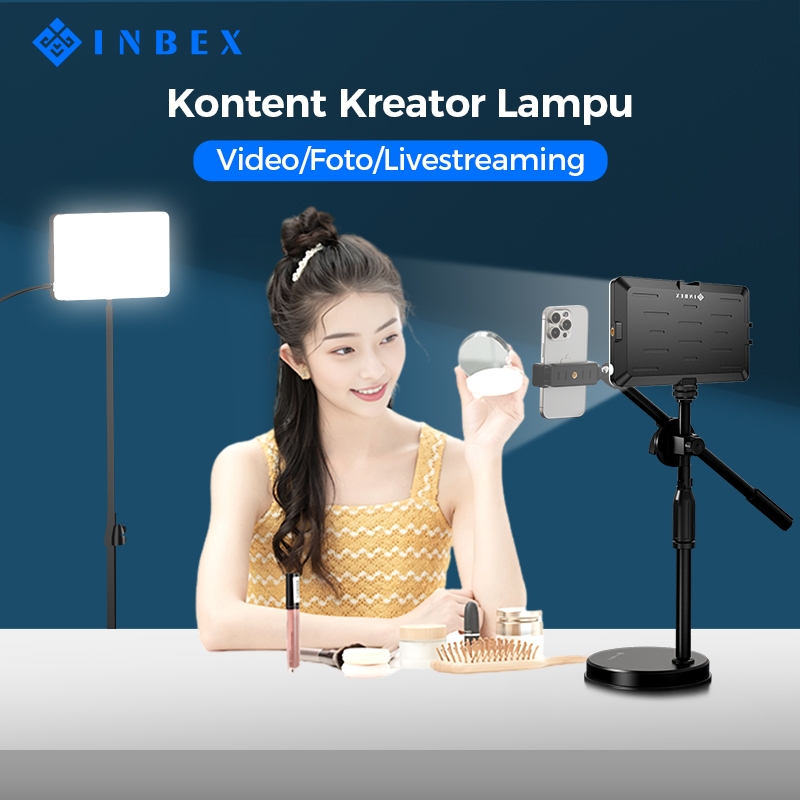 Jual INBEX 6 inch Video Lighting Studio Kontent LED Adjustable 4 warna ...