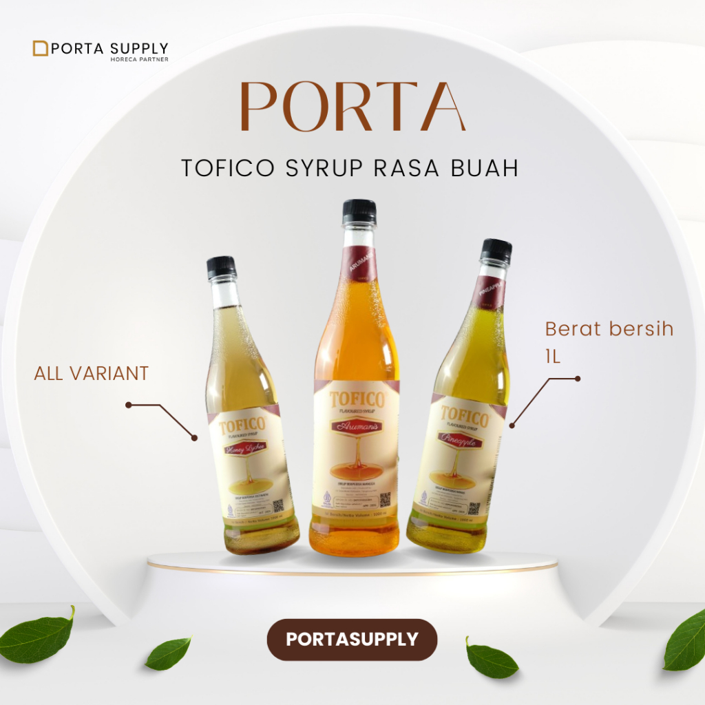 Jual Tofico syrup rasa buah all variant 1L | Shopee Indonesia