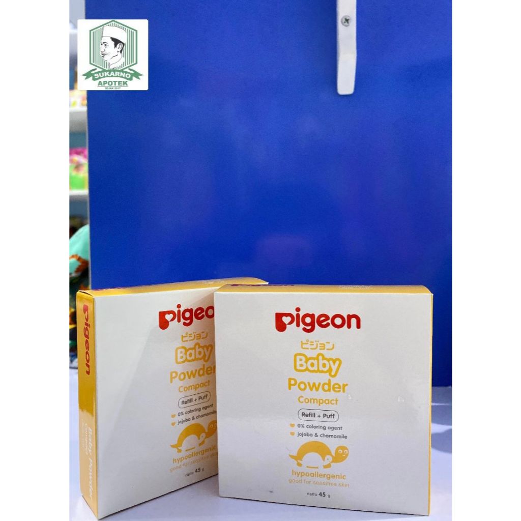 Jual PIGEON BEBY POWDER COMPACT REFFIL+ PUFF | Shopee Indonesia