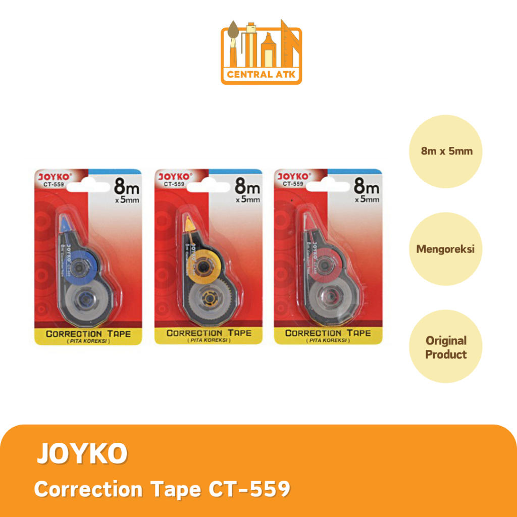 Jual STIPO KERTAS / TIP-EX / CORRECTION TAPE JOYKO CT-559 | Shopee ...