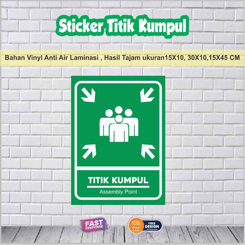 Jual Sticker Titik kumpul 20x15cm | Shopee Indonesia