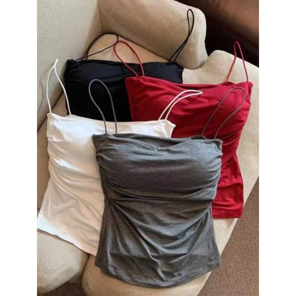 Jual TF Bra Tank Top Fashion Polos Model Korean Style Tanpa Kawat ...