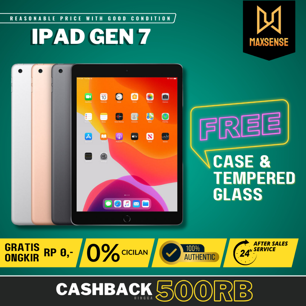 Jual IPAD 7 10.2 2019 128GB 32GB CELLULAR / WIFI ONLY SPACE GREY GOLD | Shopee Indonesia