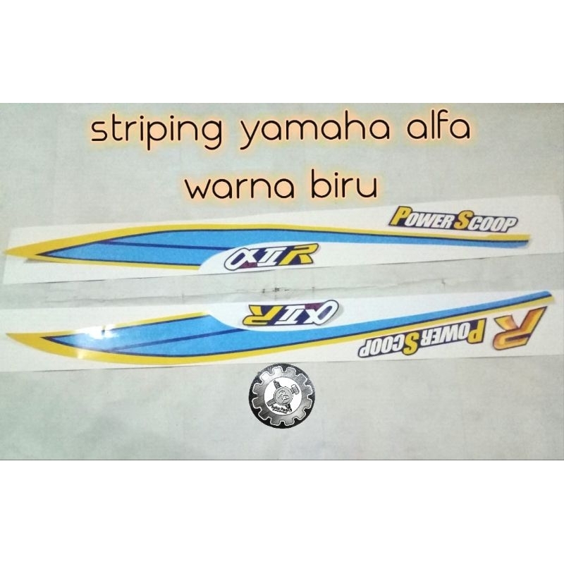Jual STRIPING YAMAHA ALFA BIRU | Shopee Indonesia