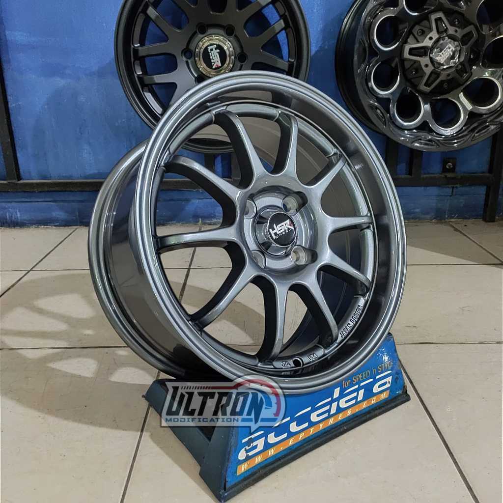 Jual Velg Mobil Racing Ring 15 Mobil Jazz Mobilio Brio March Pelek Hsr Yokote R15 Grey | Shopee ...