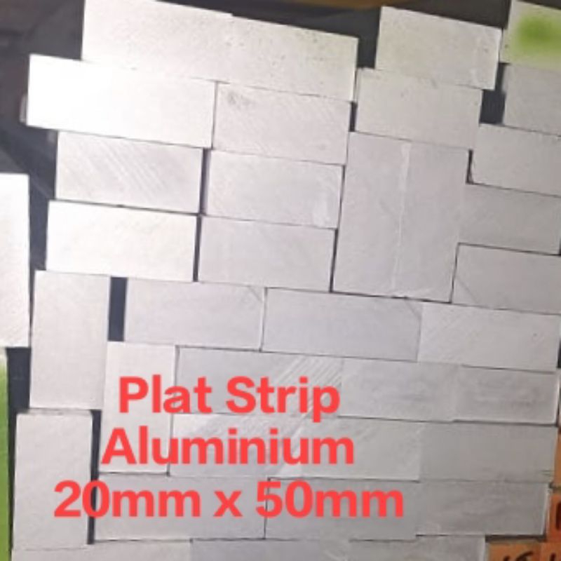 Jual Plat Strip Aluminium 20mm x 50mm x 300mm (6063) | Shopee Indonesia
