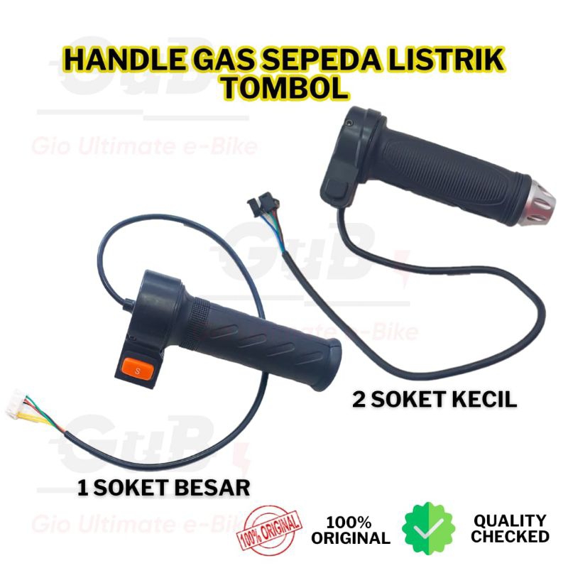 Jual Handle Gas Sepeda Listrik Tombol Pencet / Throttle Gas Sepeda ...