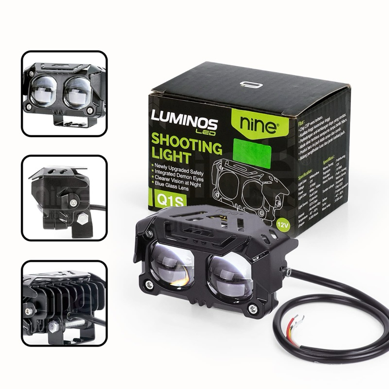 Jual LAMPU TEMBAK MINI LASER LUMINOS NINE Q1S 2mata | Shopee Indonesia