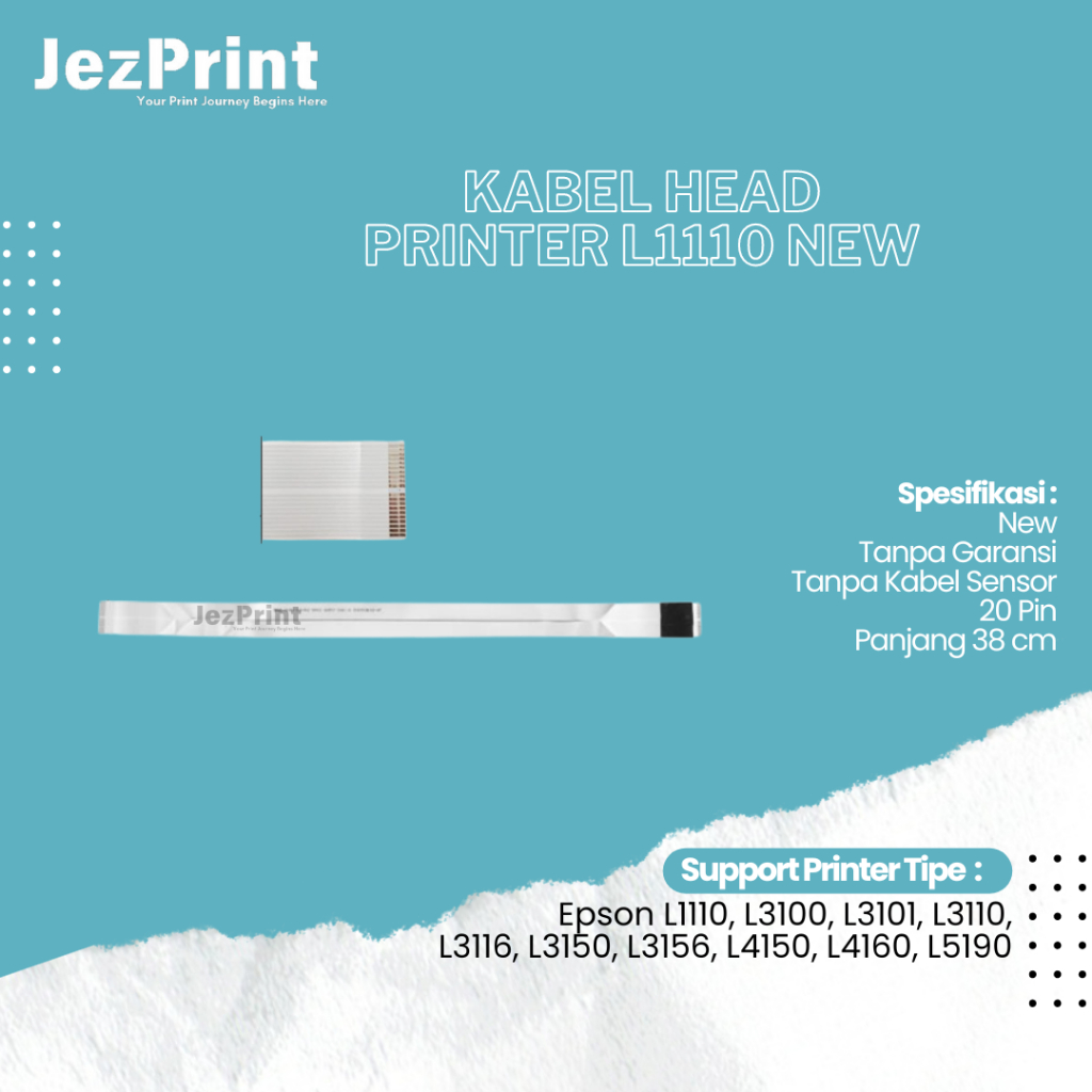 Jual Kabel Head Epson L1110 L3210 L3150 L3110 L3156 Kabel Flexible Head ...