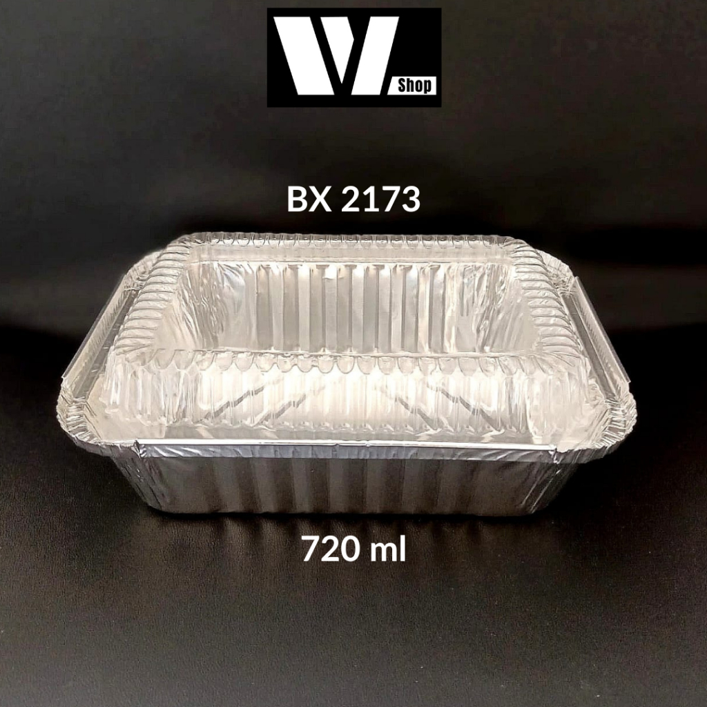 Jual Aluminium Foil 720ml BX2173 / Alumunium Tray Kotak Tutup 720 ml ...