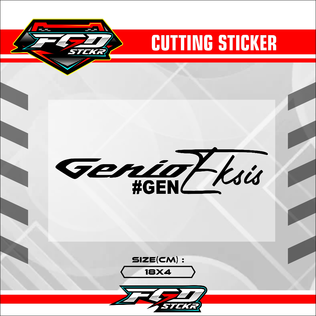 Jual Cutting Sticker GENIO - Stiker Lis Variasi Motor Honda GENIO GEN ...