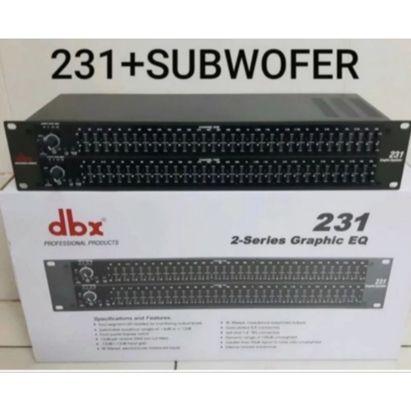 Jual EQ Equaliser DBX 231 dengan SUB OUTPUT | Shopee Indonesia