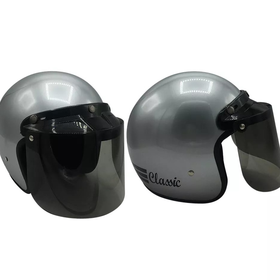 Jual KODE Q1X8 BIVI Helm Bogo Dewasa Classic Retro SNI Ori Cepol Wanita ...