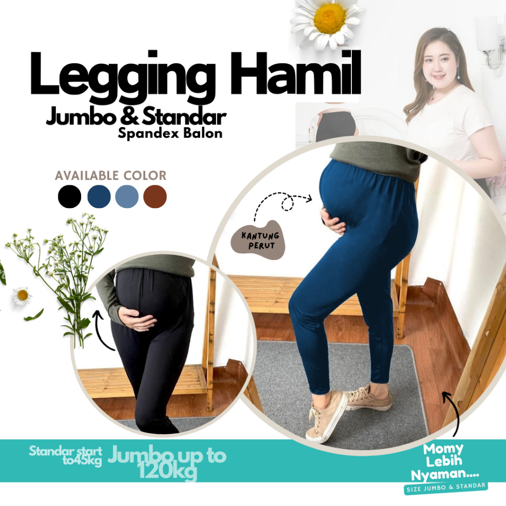 Jual Celana Legging Hamil ukuran Jumbo dan Standar # lejing hamil | Shopee Indonesia