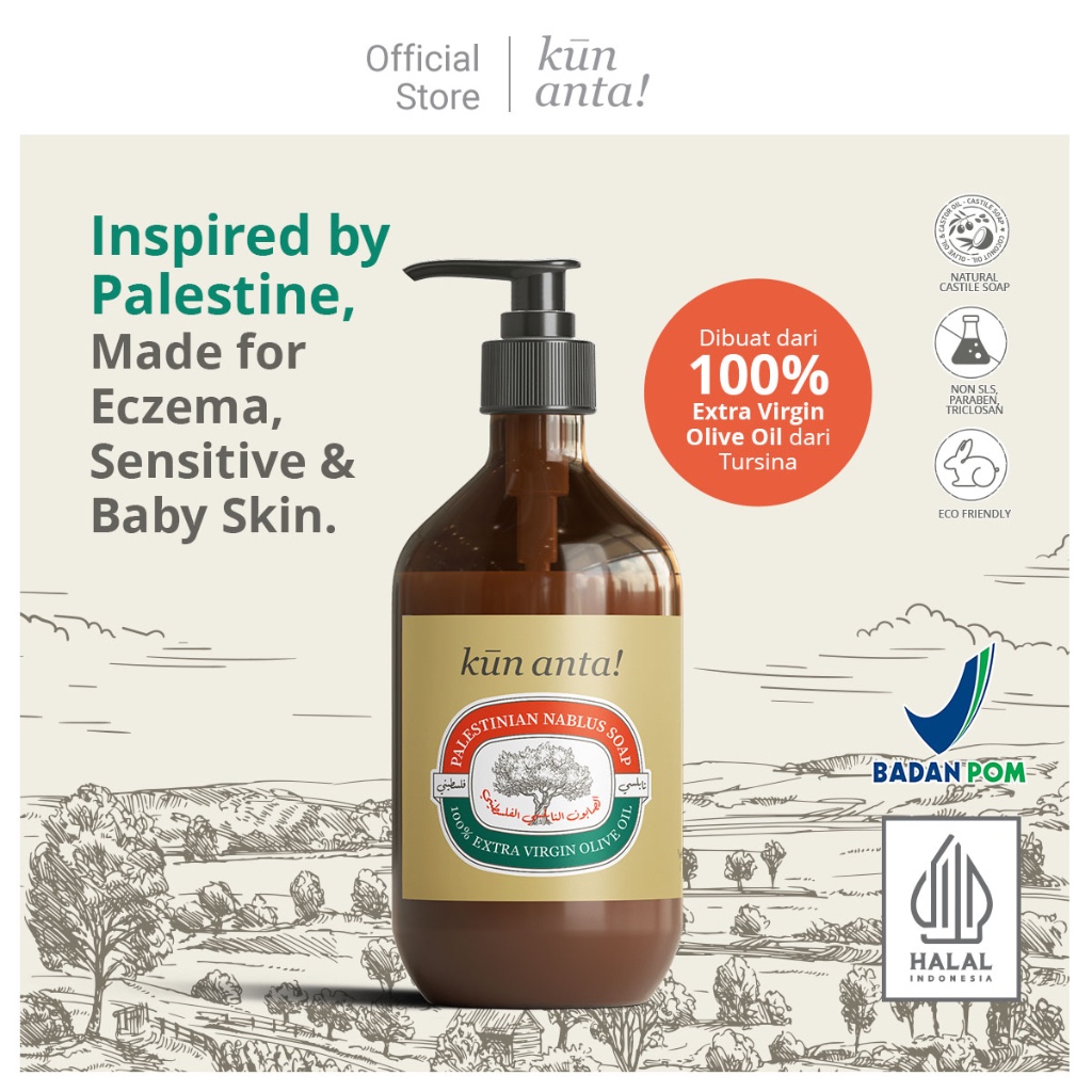 Jual Natural Body Wash untuk Bayi 100% Olive Oil Non SLS | Kun Anta ...