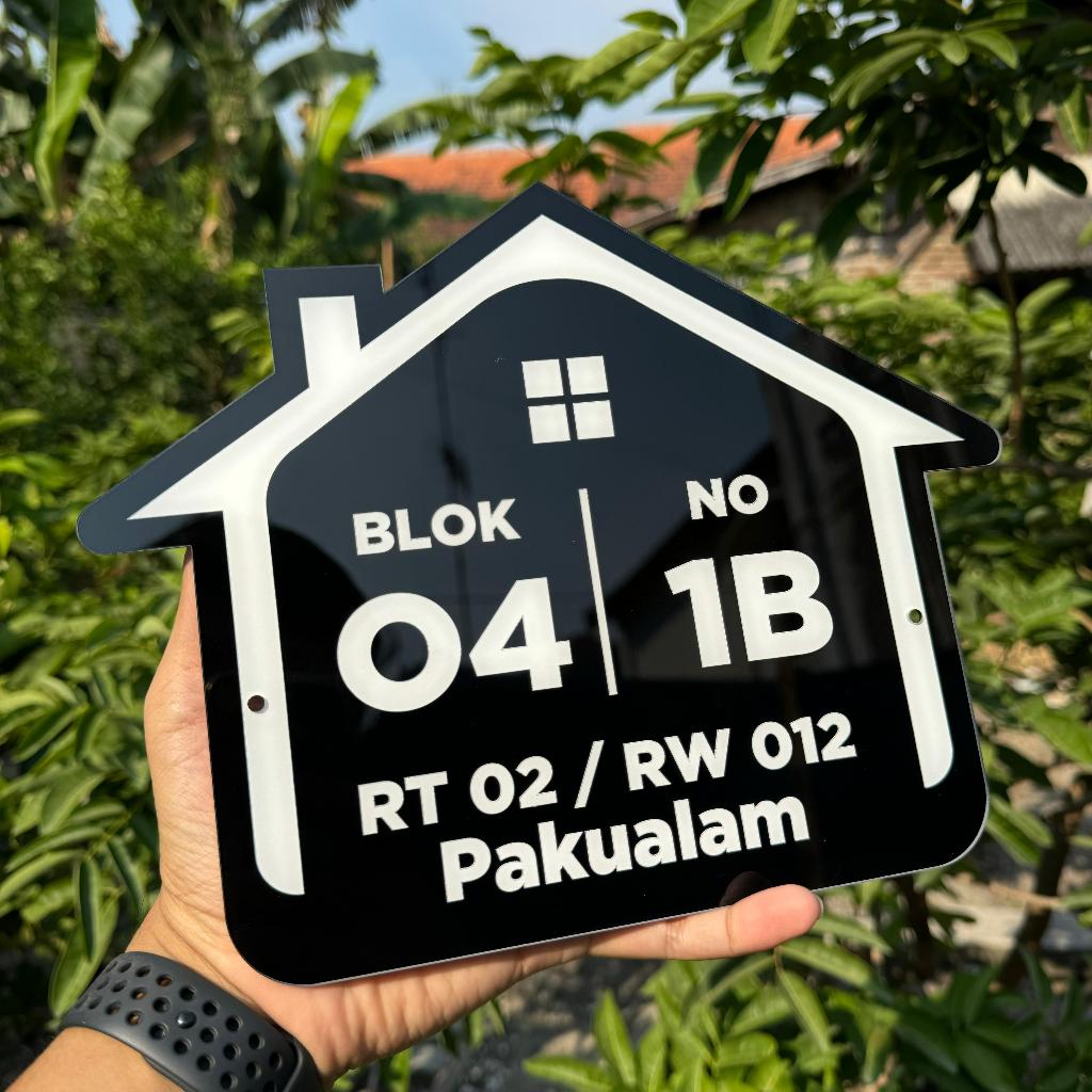 Jual Nomor Rumah Aesthetic Akrilik Bebas Custom Tempel | Nomer Rumah ...